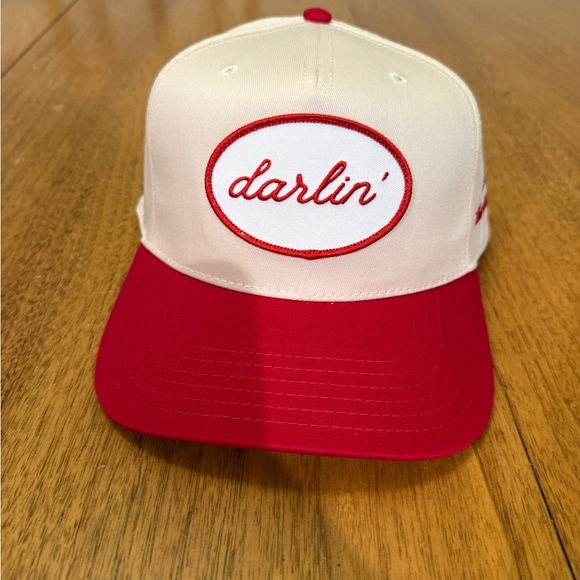 Darlin’ | Accessories | Darling Red And Cream Womens Hat | Poshmark